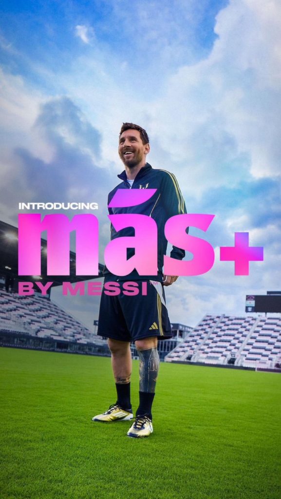 Messi lança sua própria linha de bebidas, a Más