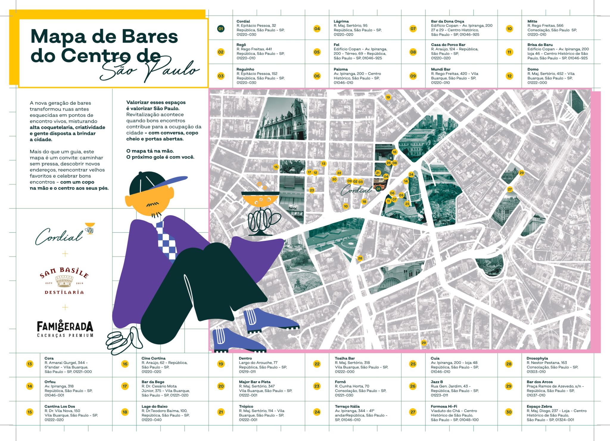 Mapa de Bares do Centro e celebra a revitalização do coração de São Paulo